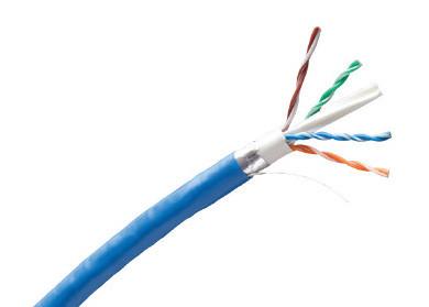 종류 6A의 4개 쌍, F/UTP 네트워킹 케이블을 잡아당기기 상자에 있는 보호하는 구리 랜 케이블 1000 Ft
