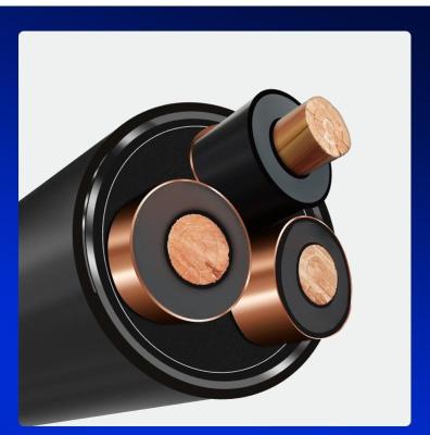 China Power Distribution Medium Voltage Power Cables in Black Jacket Color for Distribution for sale