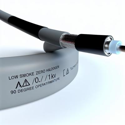 중국 저연소 제로 할로겐 케이블 작동 온도 90도 안전성과 신뢰성을 위해 설계 0.6 / 1kV 판매용