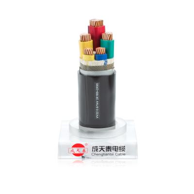 Cina CU/PVC/CWA/PVC 0,6/1kV 3x185+2x95 filtro di rame schermo conduttore PVC cavo di alimentazione isolato per tensione nominale 0,6/1kV in vendita
