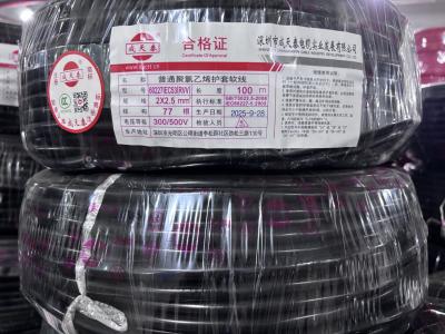 China Black Copper Building Wire Unshielded Round Cable Providing Conductivity and Flexibility for Building Electrical Systems  300/500V for sale
