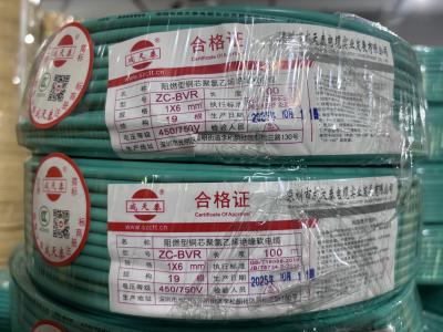 China Copper With 99.95 Purity Solid Or Stranded Conductor Copper Building Wire PVC Insulation Electrical Cable For Construction 450/750V for sale