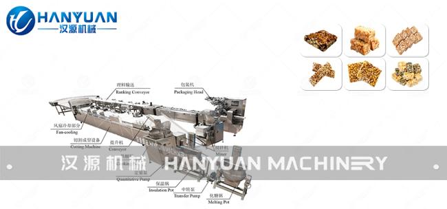 Complete peanut bar making machine production line