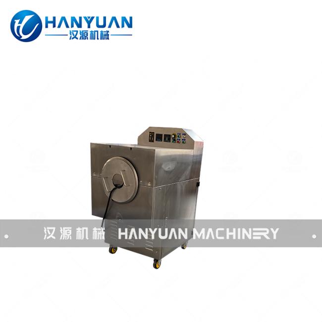 Roasting machine for peanut processing