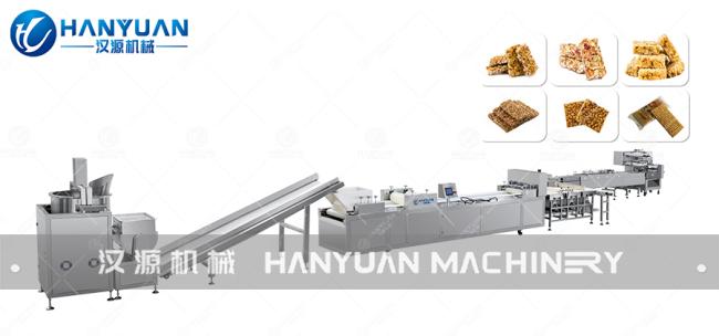 Sesame candy bar production line overview