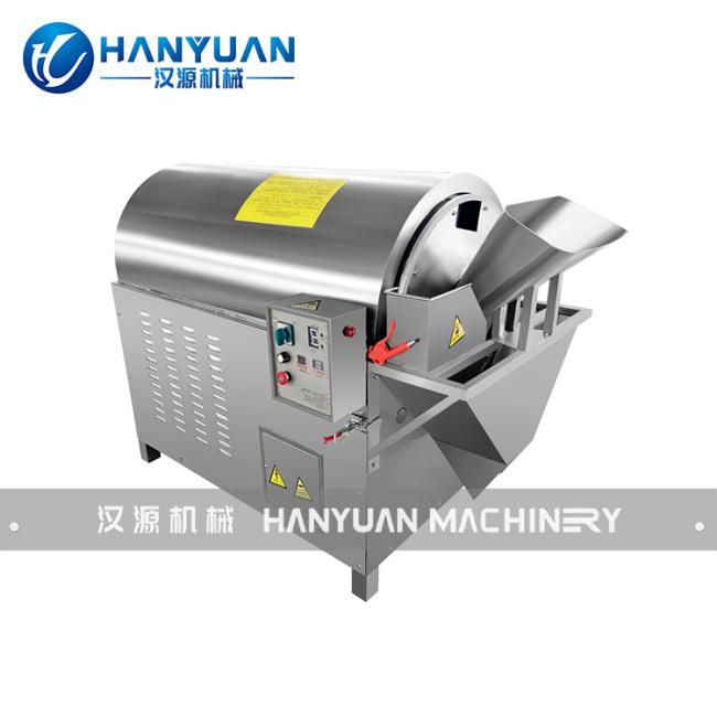 Electromagnetic roaster for peanut processing