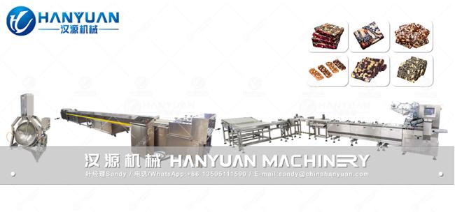 Complete Dates Bar Production Line showing full manufacturing setup