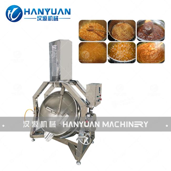 Sugar melting and mixing machine for dates bar production
