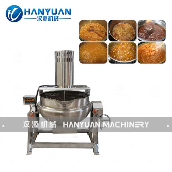 Sugar cooking and melting machine
