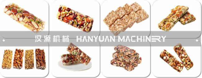 Sample nut candy bar product from Hanyuan production line