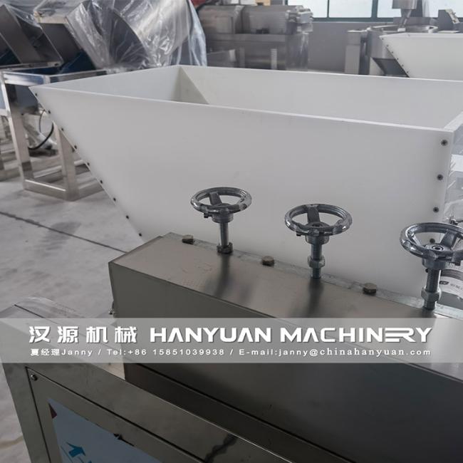 Cube Nuts Bar Cutting Machine feeding hopper unit