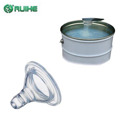 China Baby Nipples Liquid Silicone Rubber High Transparency Hardness 50 Shore A for sale