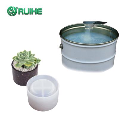 China High Transparent RTV2 Liquid Silicone Flowerpot Mold REACH for sale