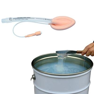 China Elongation 400% two component Medical Grade Silicone Rubber High Transparency for sale