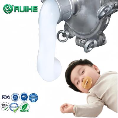 China Calidad alimenticia Silicona líquida de caucho dureza 20-70 Shore A seguro para el pezón del bebé for sale