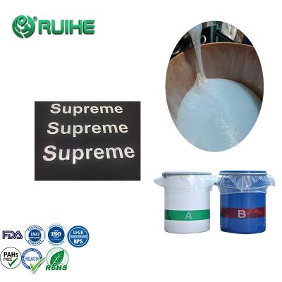 China Speedy Curing Screen Print Liquid Silicone Rubber With High Tear Strength And Resilience for sale
