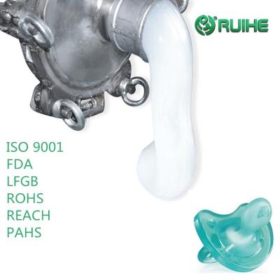 China Ruihe Low Viscosity Platinum Liquid Silicone Rubber LSR Hardness 20-60 Shore A for sale