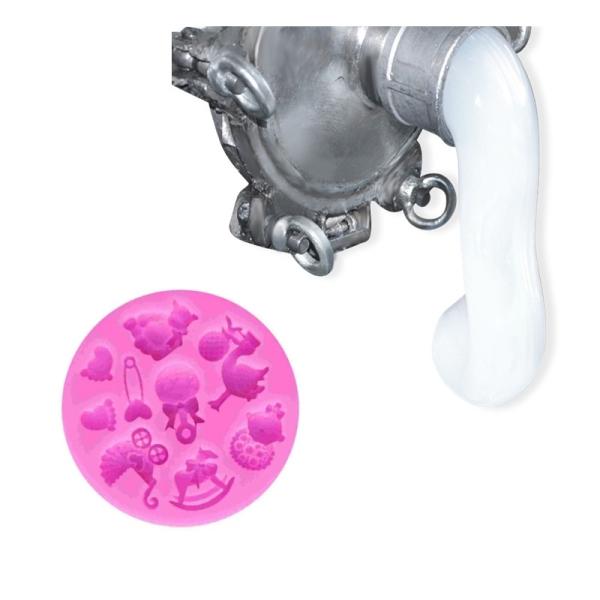 Food Grade Two Part Liquid Silicone Rubber / Silicone Cake Mold DIY Chocalate Cookies Ice Tray Baking Tool Rose Shape