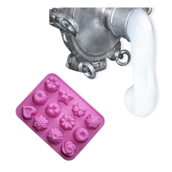 Food Grade Two Part Liquid Silicone Rubber / Silicone Cake Mold DIY Chocalate Cookies Ice Tray Baking Tool Rose Shape