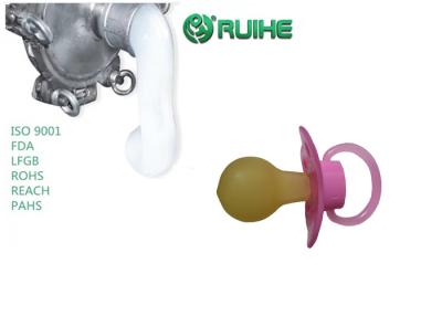 China 55%  25KN/M Transparent Liquid Silicone Rubber For Baby Nipples for sale