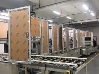 China Automatic Touch Screen PLC Control Battery Packaging Machine With Aluminum Foil for sale