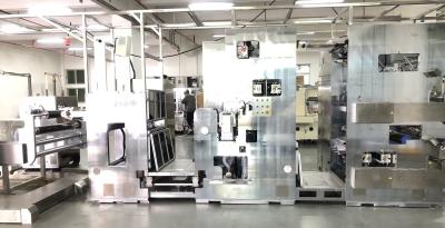 Cina 10mm Electrode Slitting Machine 0.01-0.3mm Material Thickness 50-500mm Material Width in vendita