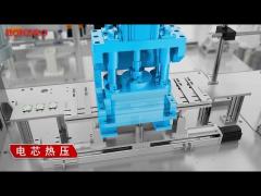 Roller Type Double Flanging Automated Lab Equipment Battery Cell Packaging Film Flanging Machine