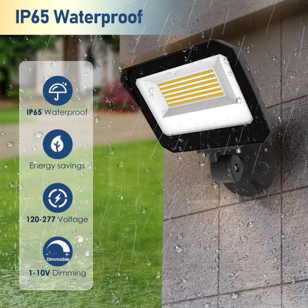 Outdoor IP65 Waterproof LED Flood Light 120W 150W Starlake Heavy Duty for Parking Lots