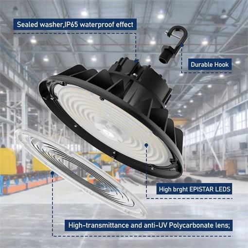 Quality USA In Stcok UFO Led High Bay Lights 200W 3CCT Adjustable Highbay Light for sale