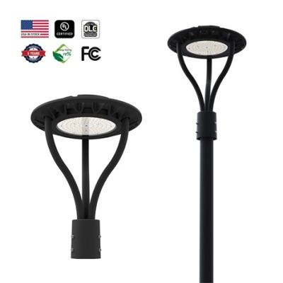 China Luz de poste superior LED para pátio de estacionamento externo ETL, estoque nos EUA, IP65, poste de aço e alumínio, 30W 40W 60W 90W, luz de jardim LED à venda