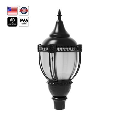 China UL Outdoor LED Post Top Light Us Stock IP65 Alumínio 30W 50W 60W 80W 100W LED Garden Light Para Área de Estacionamento pátio à venda
