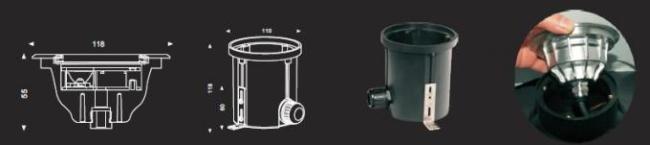 3 * 2W 9W RGB High Power LED Recessed Underwater Light for Swimming Pool