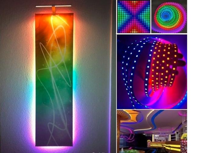 5VDC WS2812B Addressable Digital LED Strip lights 30 LEDs / m and 30 pixel / m