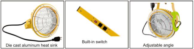 features of high brightness of LED work light 30W 3300LM output