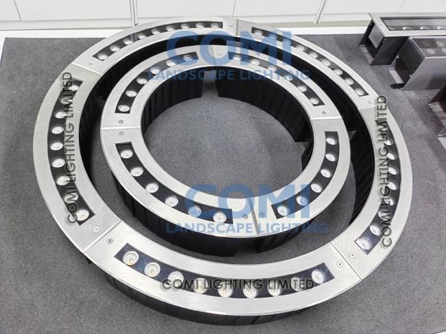 Recessed Arc or circular underground lamp