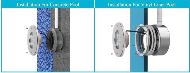 Installation For Vinyl Liner Pool or concrete pool