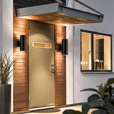 China Cylinder Architectural LED Wall Mounted Light Fixture 20W Dual Sides Up / Down Lighting for sale
