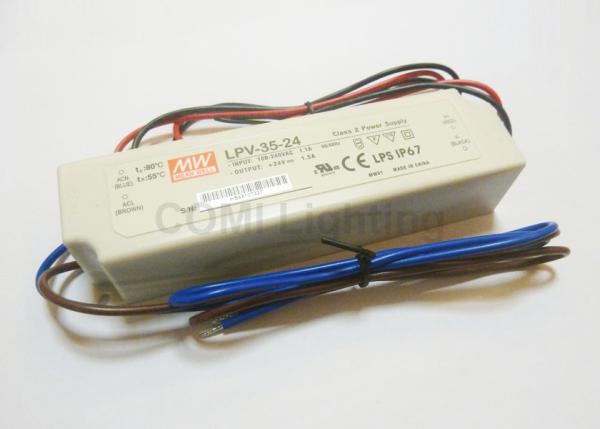 MEAN WELL 35W Single Output Switching Power Supply IP67 Level Water Proof 