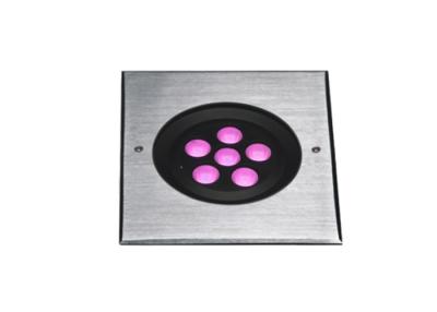 China 6 * 2W oder 3W Quadrat Front Cover führte den hellen eingeschlossenen Inground-Licht-Montage-Ärmel zu verkaufen