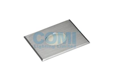 China D2XAS0657 D2XAS0618 3W Square Front Plate LED Ground Lights With Frosted Lens and Smooth / Soft Light output for sale