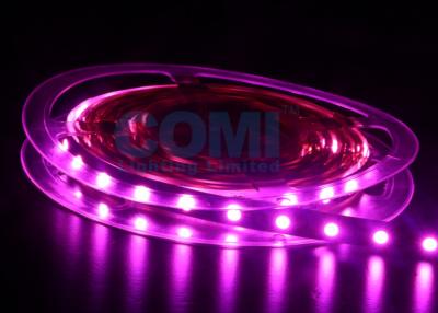 China 5050 die LED-Neonbeleuchtungs-rosa Farbe 25000K, 12/24 Volt führte helle Streifen 12mm FPC zu verkaufen