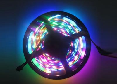 China Festival Carnival Programmable Digital LED Strip Lights IP20 with External IC WS2801 for sale