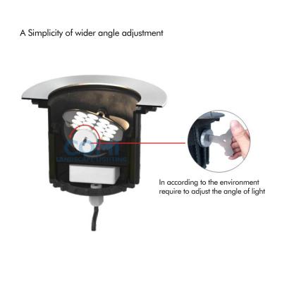China Angle Adjustable Outdoor Led Ground Lights Mono / RGB/RGBW  0-10V DALI PWM Support for sale