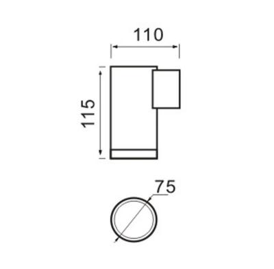 Cina Materiale di alluminio della singola del lato LED del paesaggio della parete della luce 220VAC 1x6W PANNOCCHIA del CREE in vendita