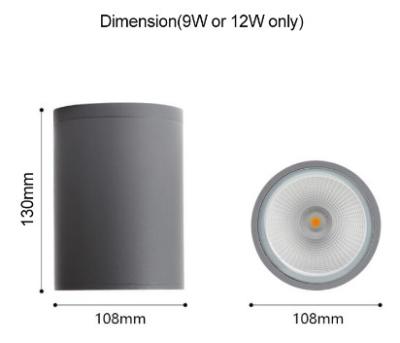 China Techo de la ronda 5W 240VAC de la MAZORCA IP65 abajo de las luces 6000K del punto en venta