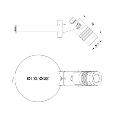 China PWM LED Garden Spot Lights 370LM 1x5W IP65 Anodized Aluminum With Tree Strap for sale