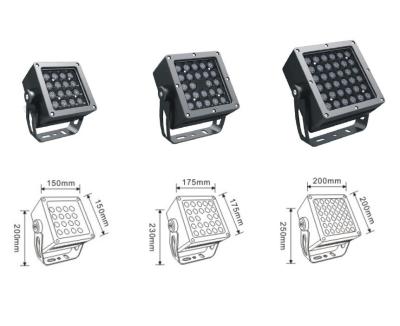 China DMX512 luces de inundación del cuadrado LED 24VDC con la lumbrera opcional del panal en venta