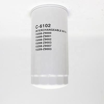 中国 トラックエンジンの部品 C-6102 先進的なフィルタリング技術を持つ潤滑油フィルター要素 販売のため