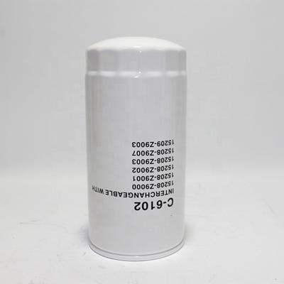 中国 トラックエンジンの部品 C-6102 先進的なフィルタリング技術を持つ潤滑油フィルター要素 販売のため