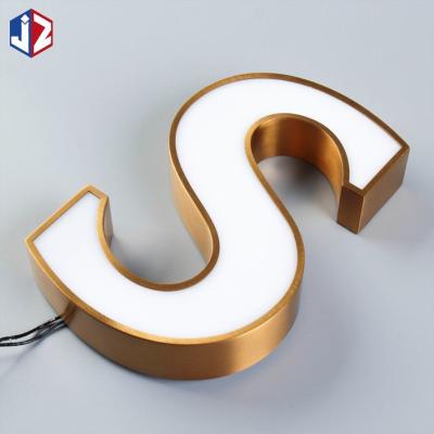 Cina Segni all'aperto del metallo di Front Lit Signage Anti Rust 3D di pubblicità in vendita